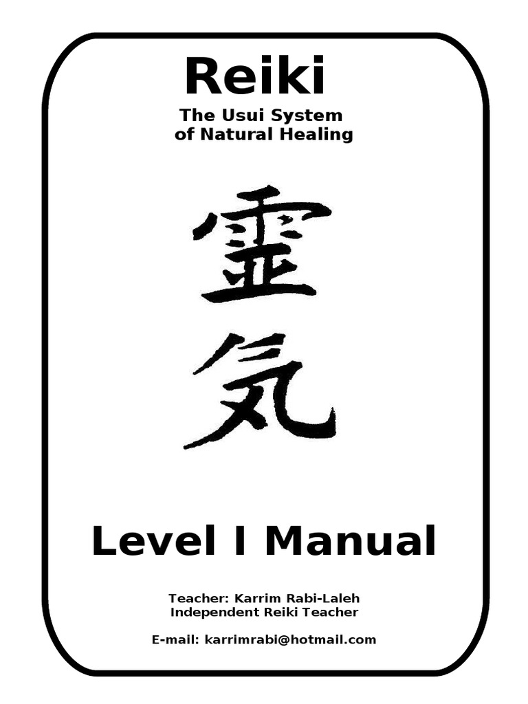 Reiki: Level I Manual | PDF | Reiki | Mikao Usui