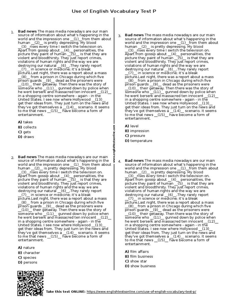 use-of-english-vocabulary-test-p-a-takes-b-collects-c-gets-d-draws