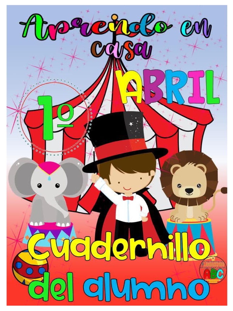 ?1o ABC Cuadernillo Abril | PDF | Educación primaria | Color