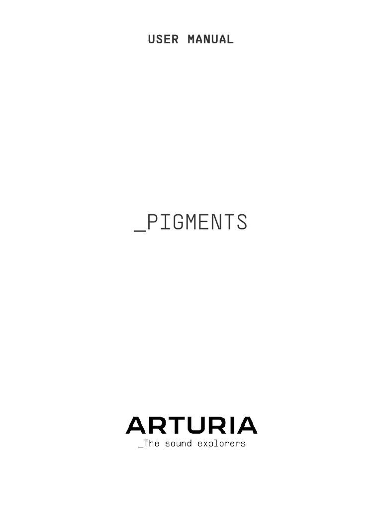 Pigments Manual 3 0 en | PDF | Epilepsy | Synthesizer Pigments Manual 3 0 en | PDF | Epilepsy | Synthesizer