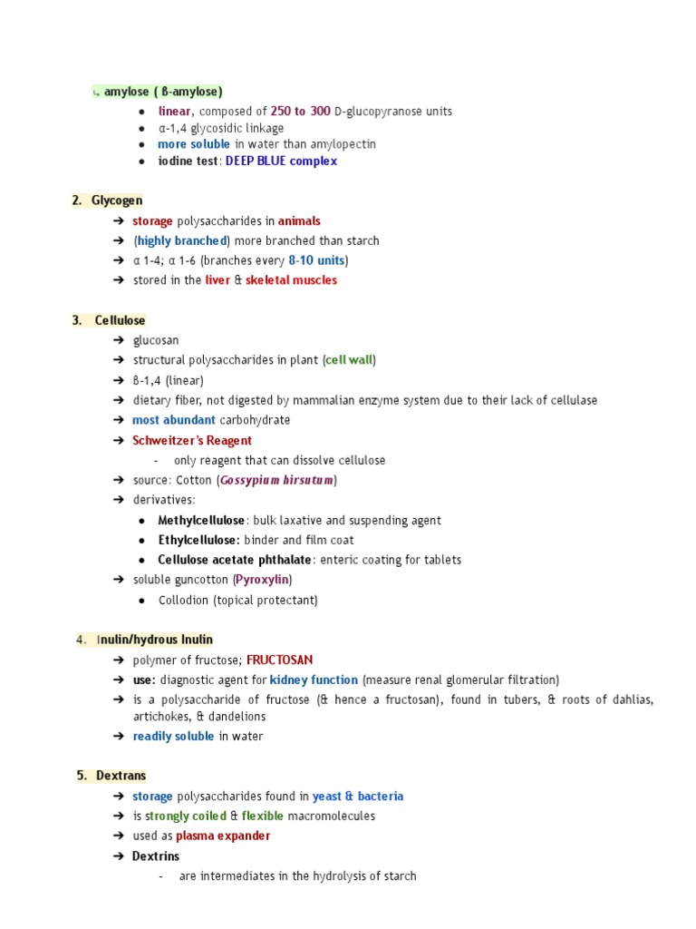 Module 2 - Biochemistry (2) - 10 | PDF | Polysaccharide | Carbohydrates