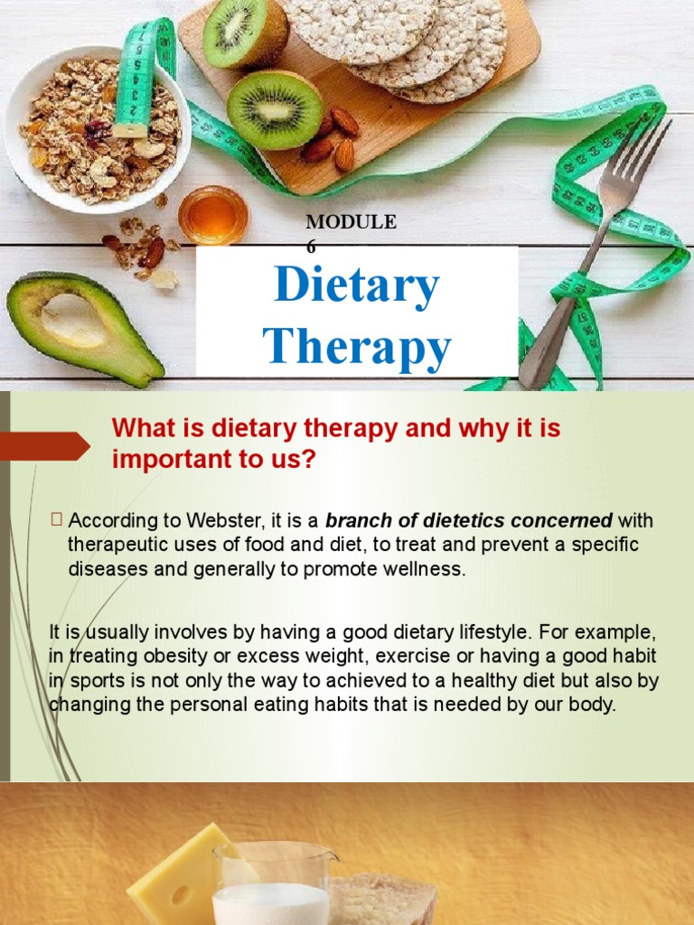Dietary Therapy | PDF | Diet & Nutrition | Dietary Fiber