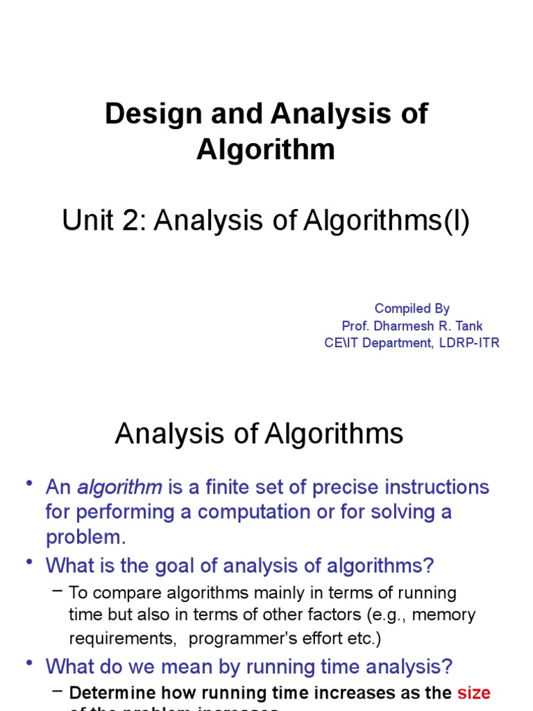 Unit 2.1 AsymptoticAnalysis | PDF | Mathematical Concepts | Mathematics