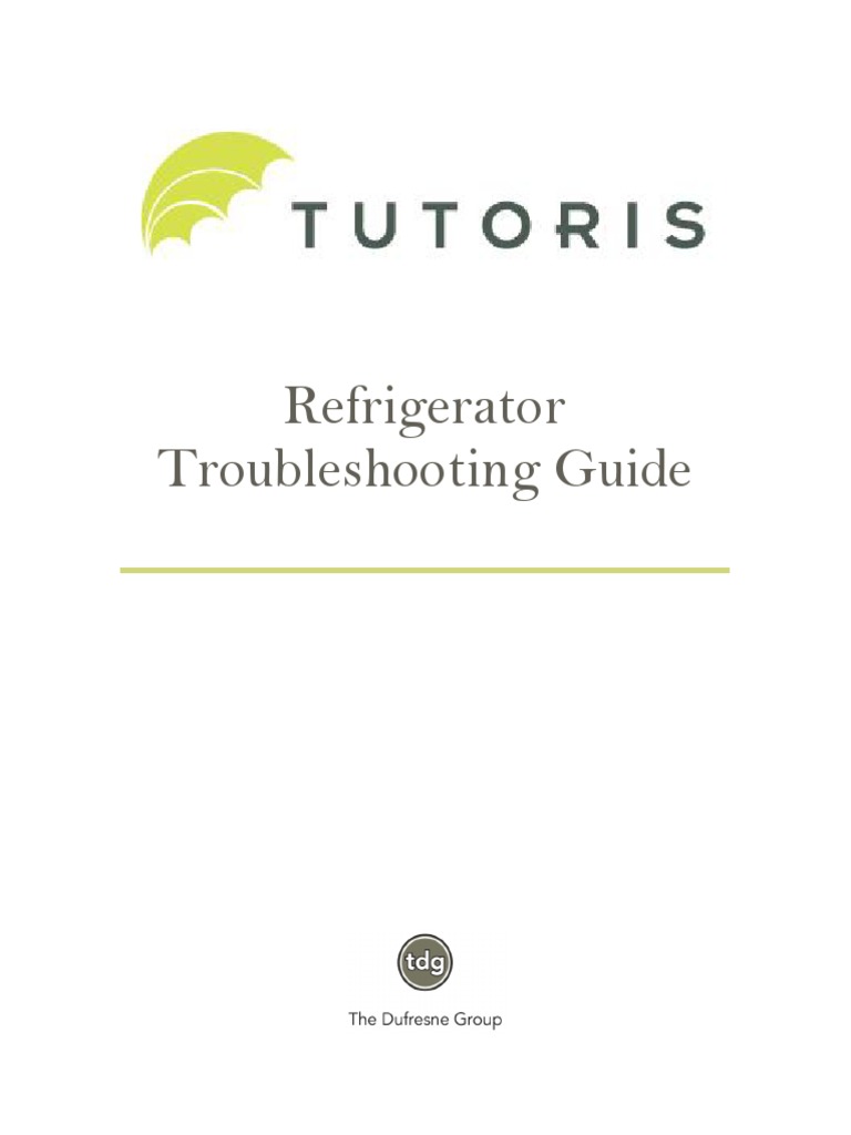 Refrigerator Troubleshooting Guide | PDF | Refrigerator | Filtration