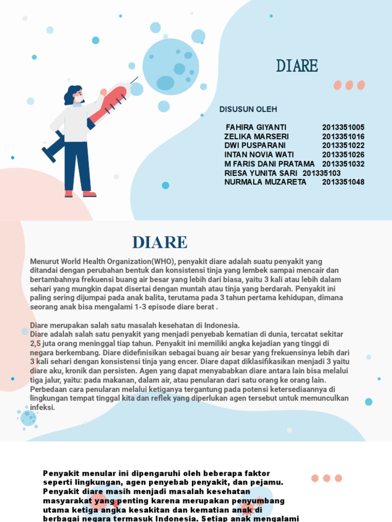 Penyebab dan Klasifikasi Diare pada Anak | PDF