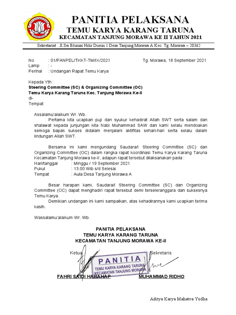 Undangan Rapat | PDF