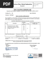 Sample Inspection Report Galvanizing | PDF