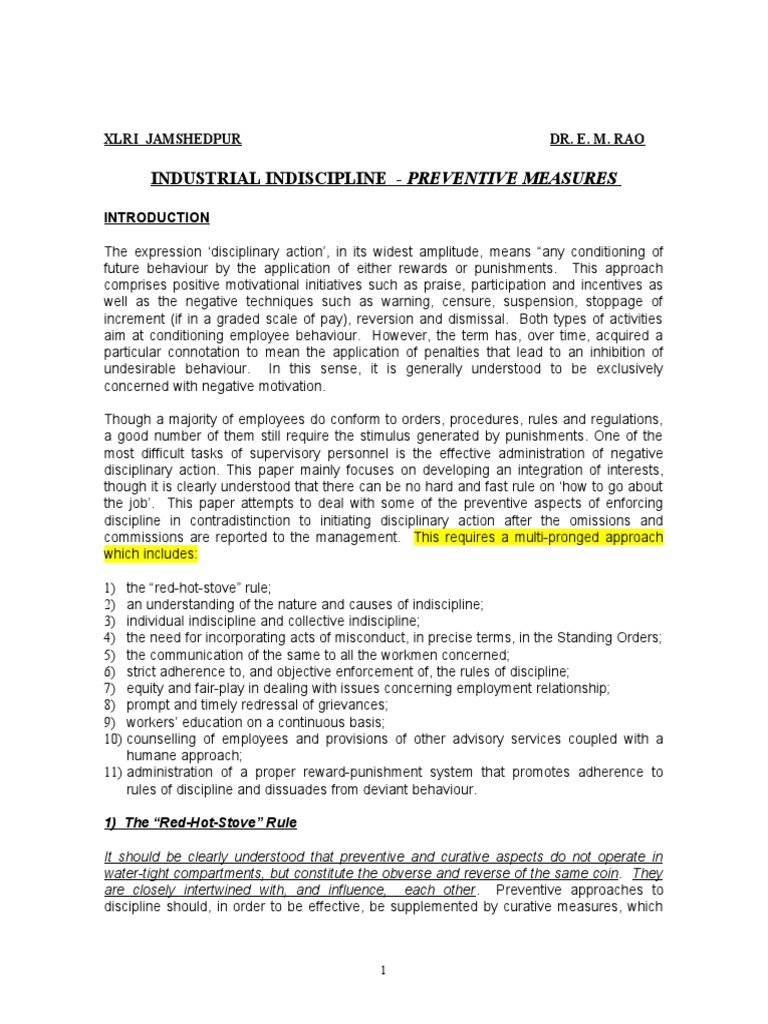 Preventing Workplace Indiscipline Through Effective Communication ...