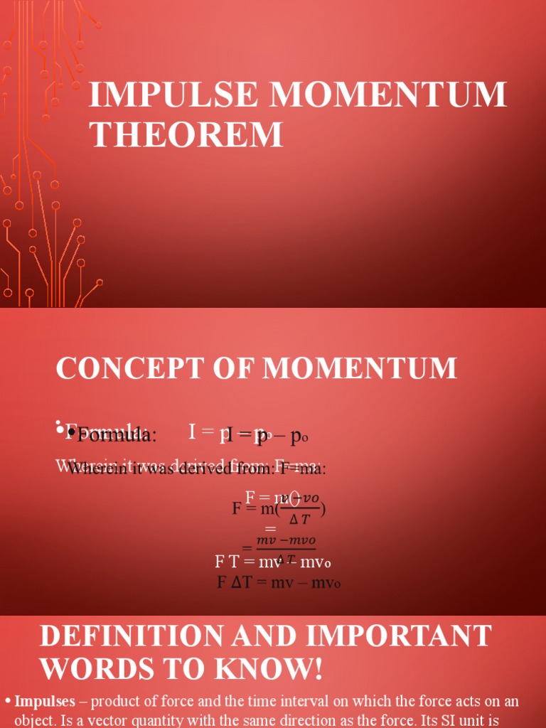 Impulse Momentum Theorem | PDF