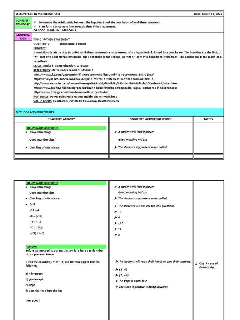 Transforming Statements into Equivalent If-Then Forms to Deepen ...