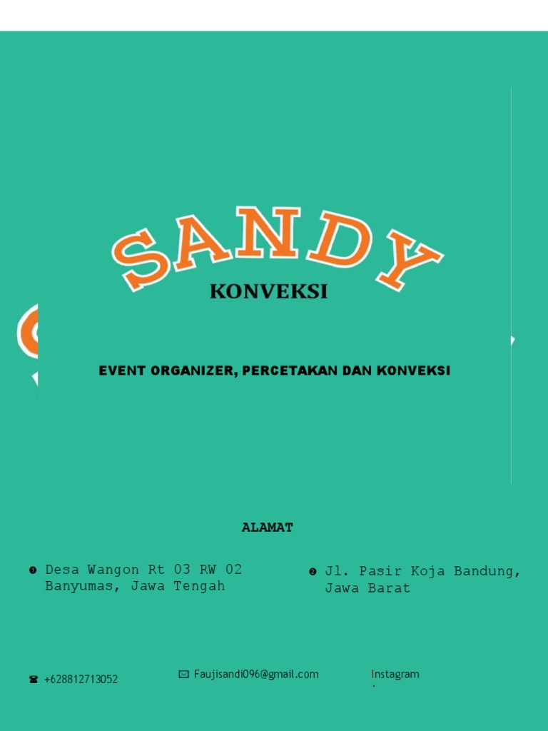 Proposal CV SANDY JAYA KONVEKSI | PDF