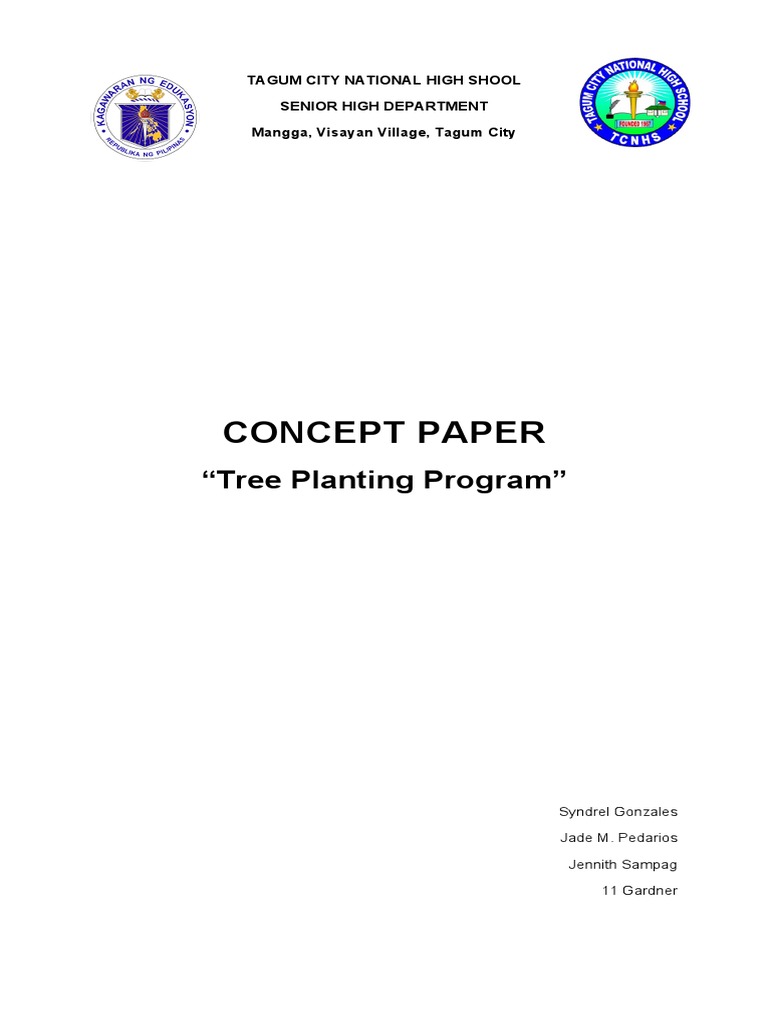 Concept Paper Tree Planting Program Tree | PDF