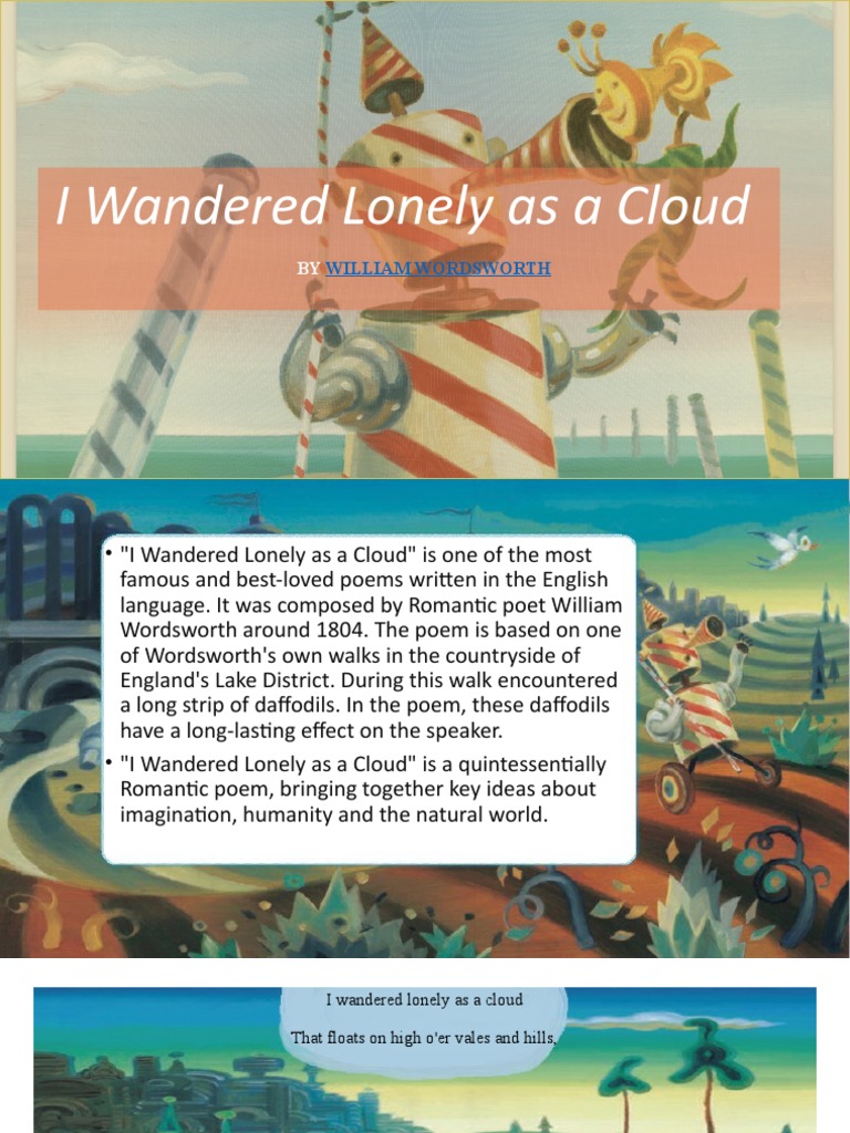 I Wandered Lonely As A Cloud | Download Free PDF | Poetry | Stanzaic Form