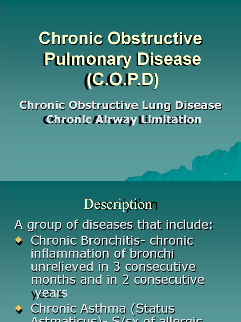 COPD Case Presentation | PDF | Respiratory Tract | Asthma