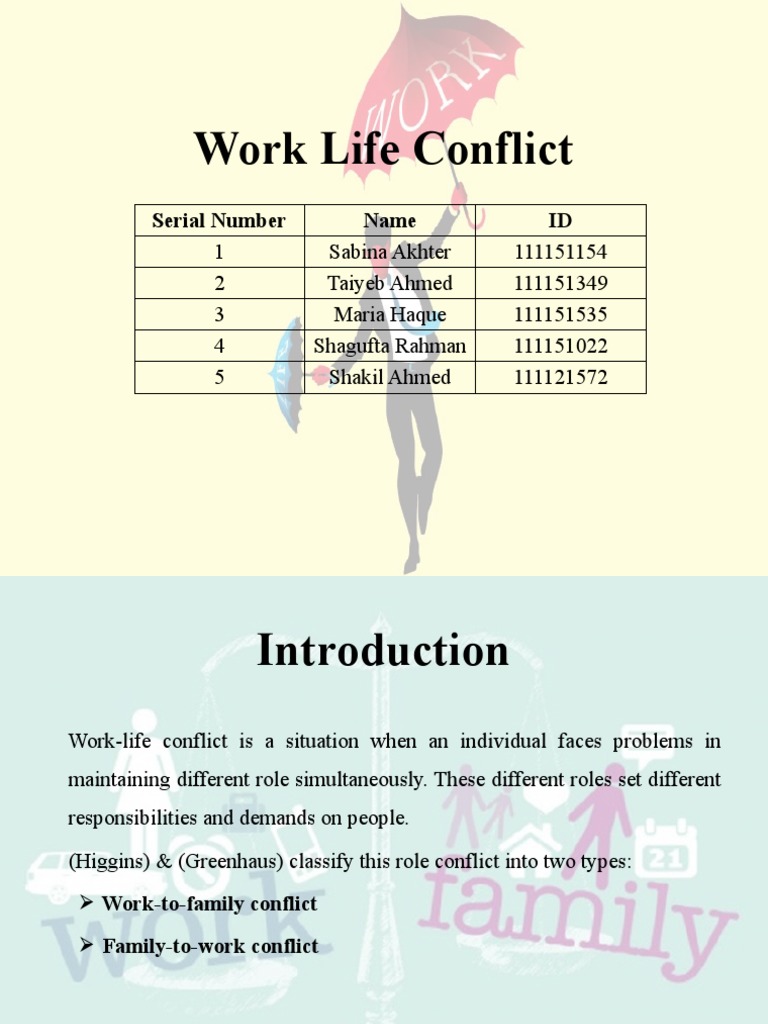 Work Life Conflict: Serial Number Name ID | PDF