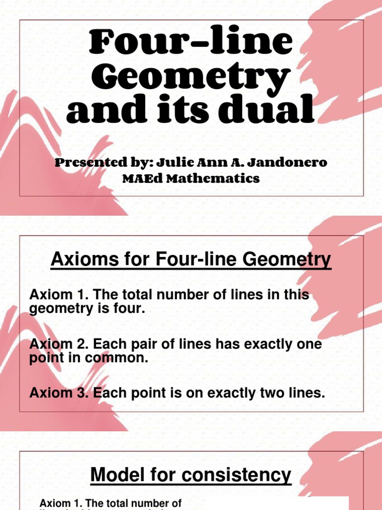 4.4 Four-Line Geometry and Its Dual - Jandonero, Julie Ann | PDF ...