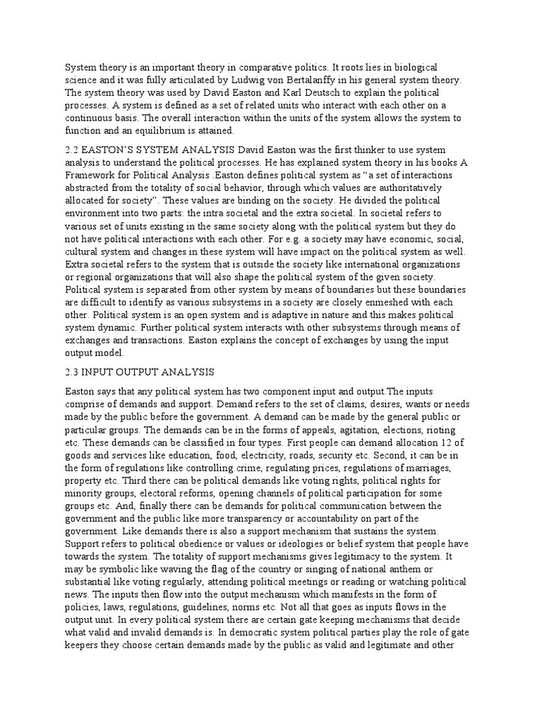 System Theory | Download Free PDF | System | Systems Theory