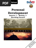 Grade 11 PERDEV Module 1 | PDF | Self | Self Concept