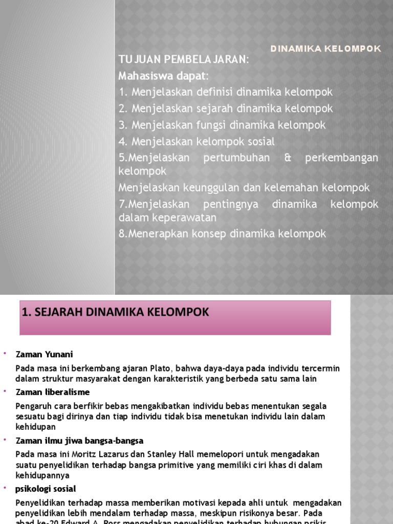 Dinamika Kelompok | PDF