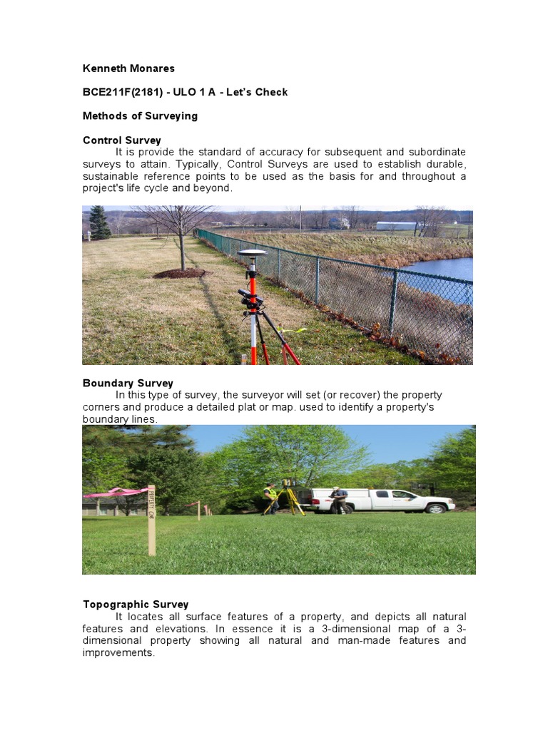 Fundamentals of Survey | PDF | Surveying | Cartography