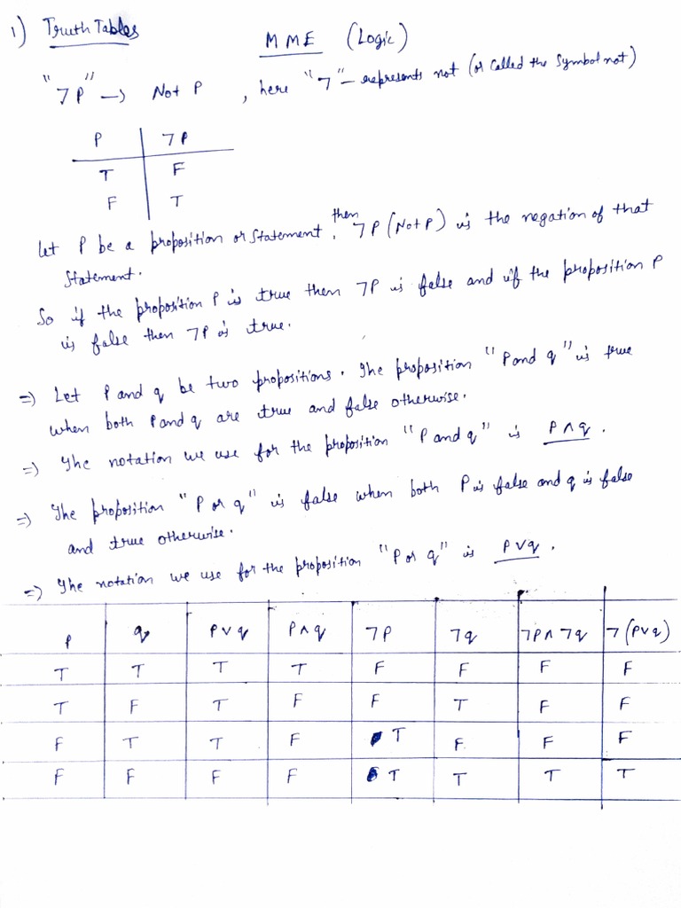 Logic Notes | PDF