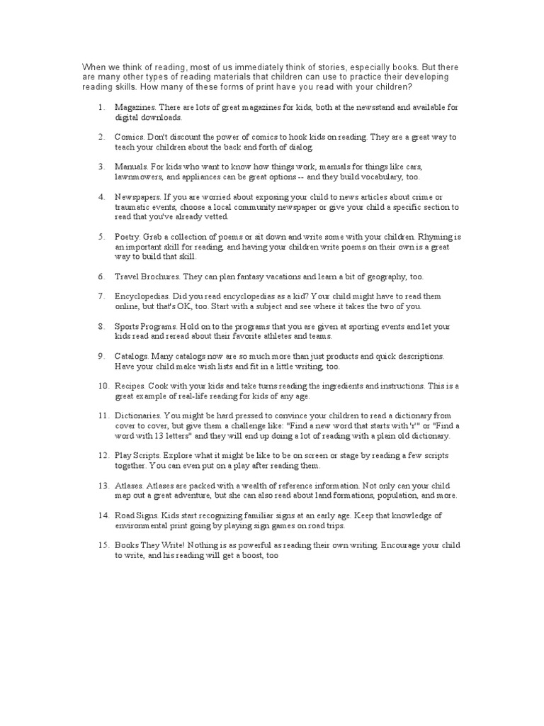 15 Reading Materials | PDF | Communication | Cognition