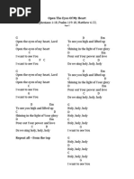 Because He Lives - Chord Chart in C | PDF