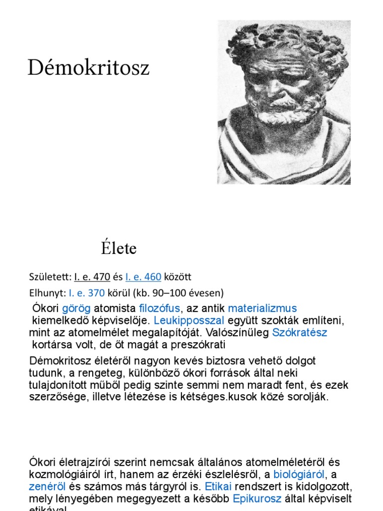 Démokritosz | PDF