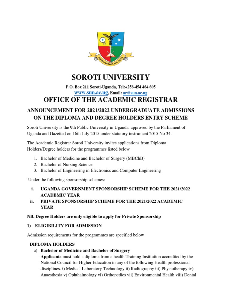 Diploma Advert 2021 For Website | PDF | Bachelor's Degree | Diploma