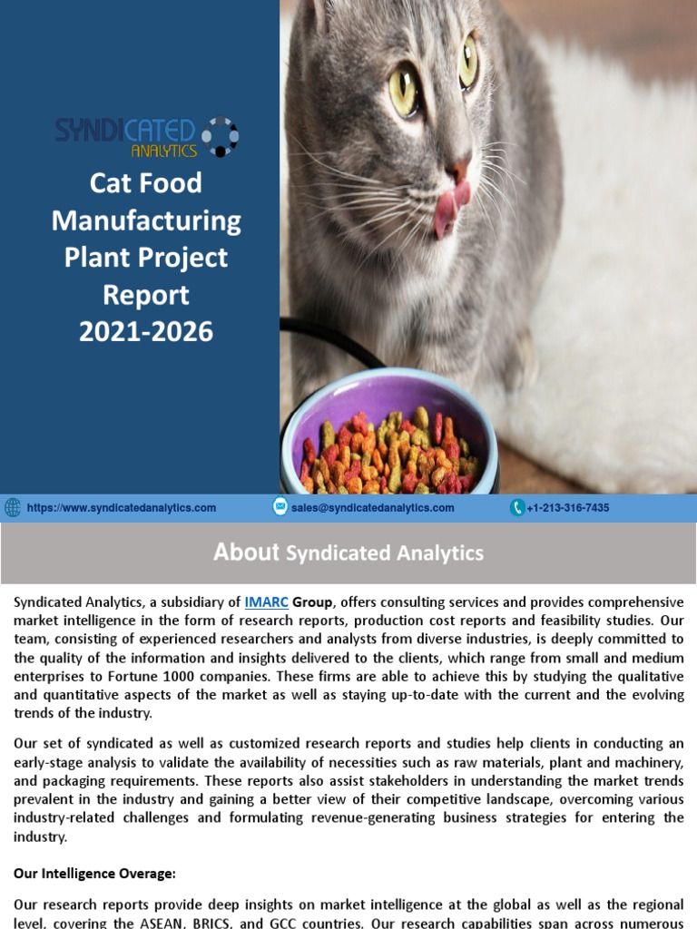 Cat Food Manufacturing Plant Report 2021-2026 | PDF | Expense | Taxes