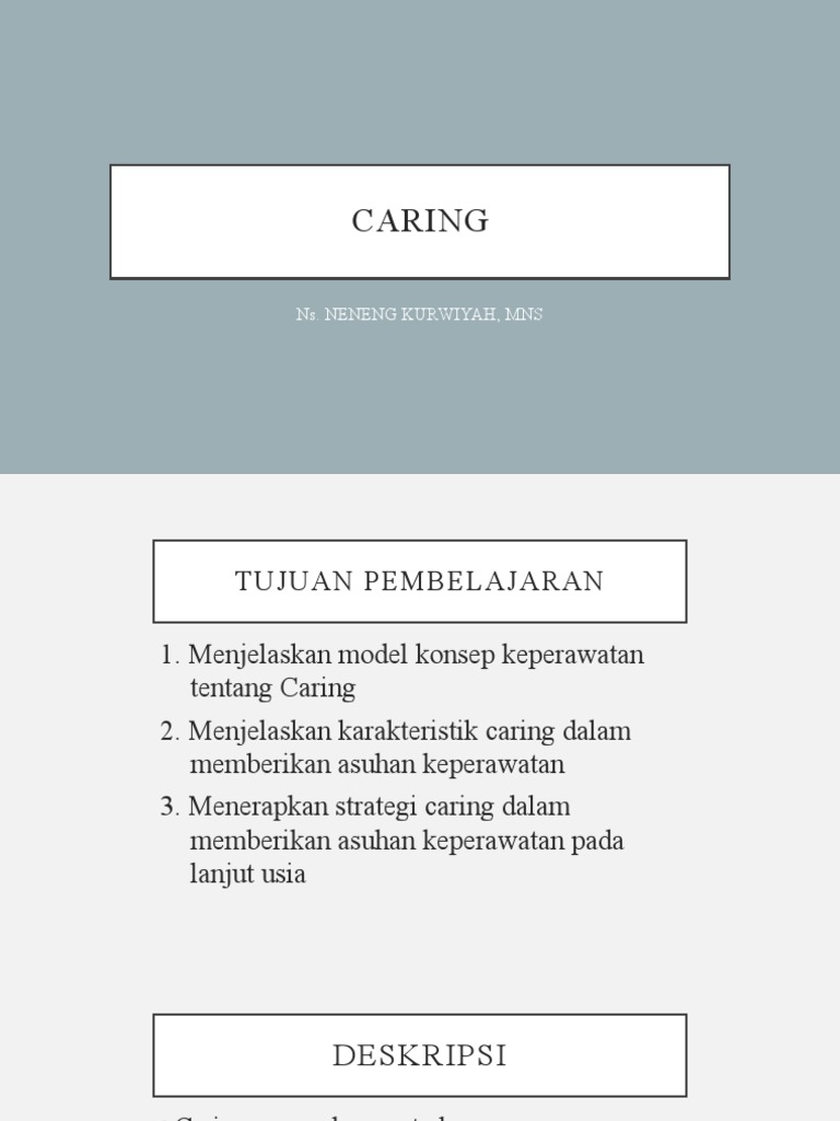 Caring | PDF