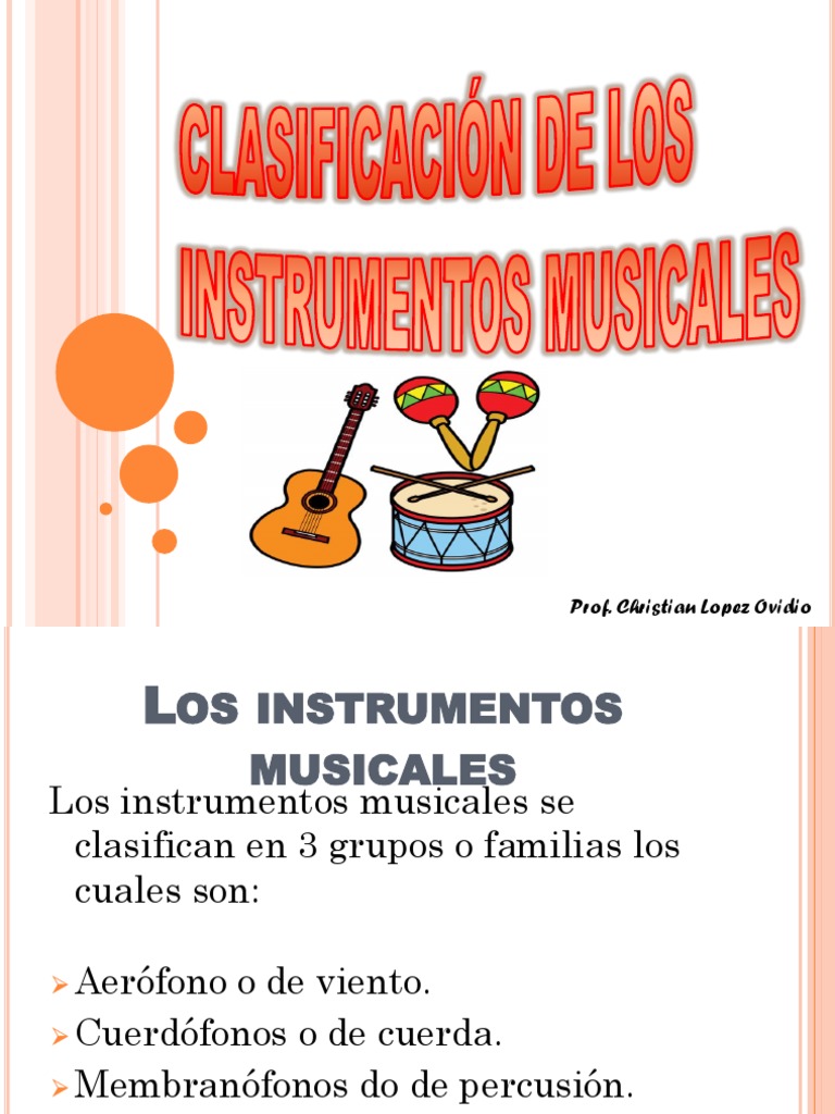 Clasificación de Los Instrumentos Musicales | PDF