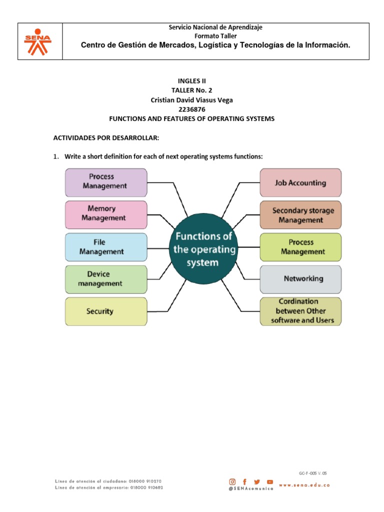 Functions and Features of Operating Systems | PDF | Operating System ...