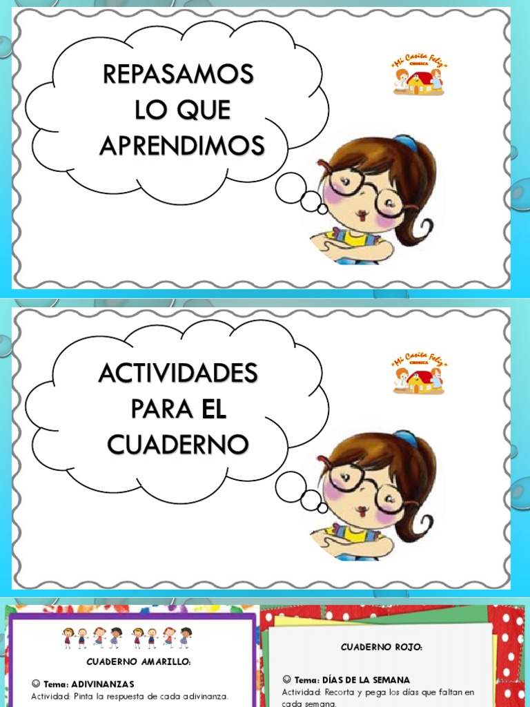 20.actividades para La Casa 2 Lunes 06 Set | PDF