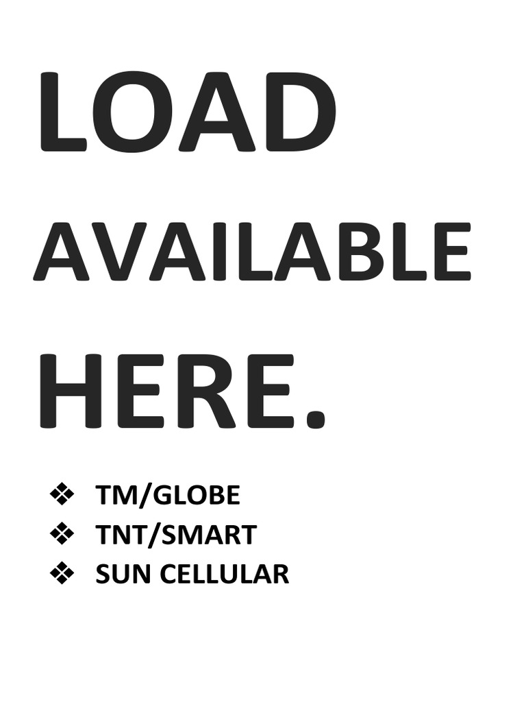 Load Available Here | PDF