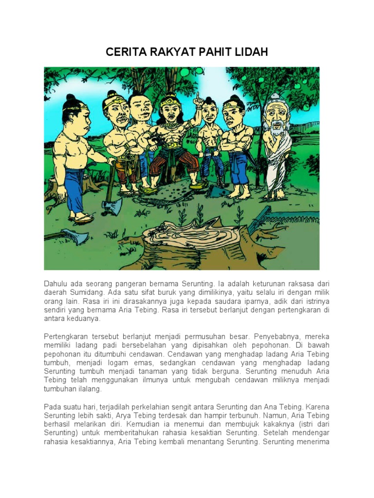 cERITA RAKYAT PAHIT LIDAH | PDF