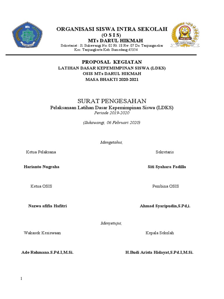 Proposal Ldks 2021 | PDF