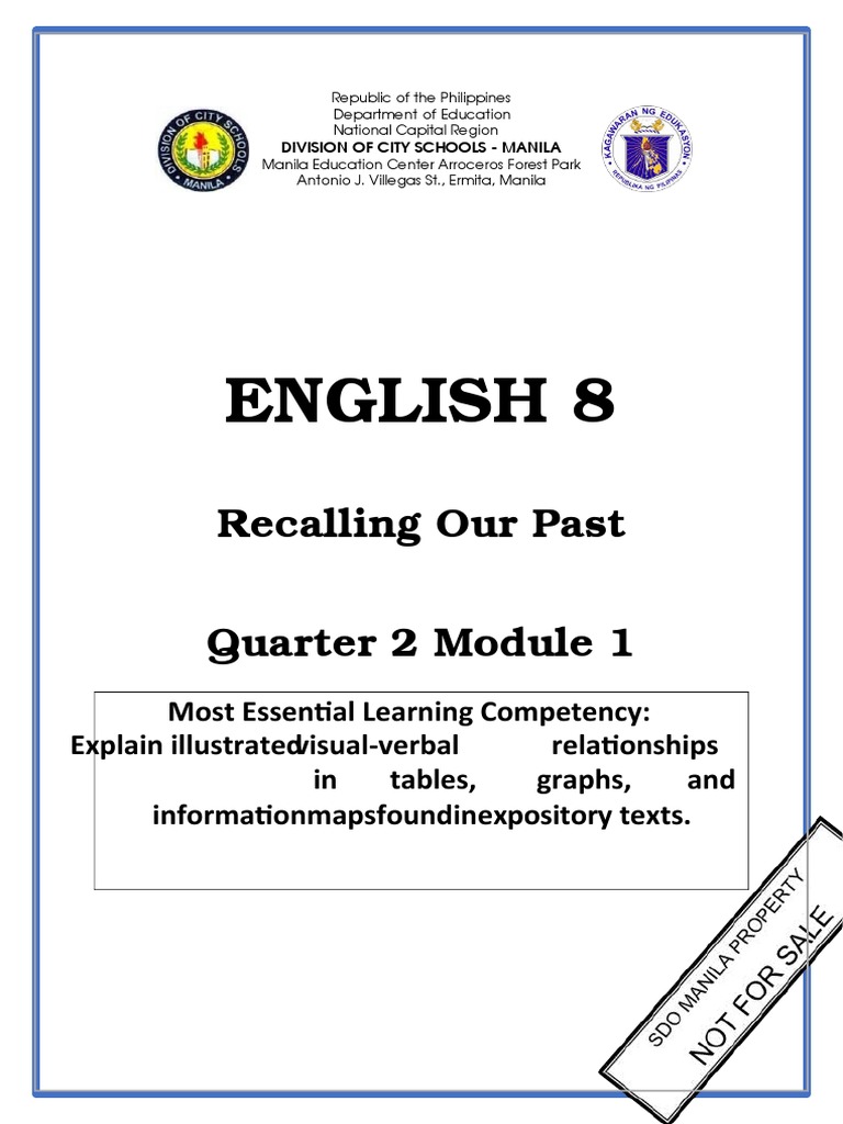 ENGLISH 8 Q2 Mod1 | PDF | Narrative