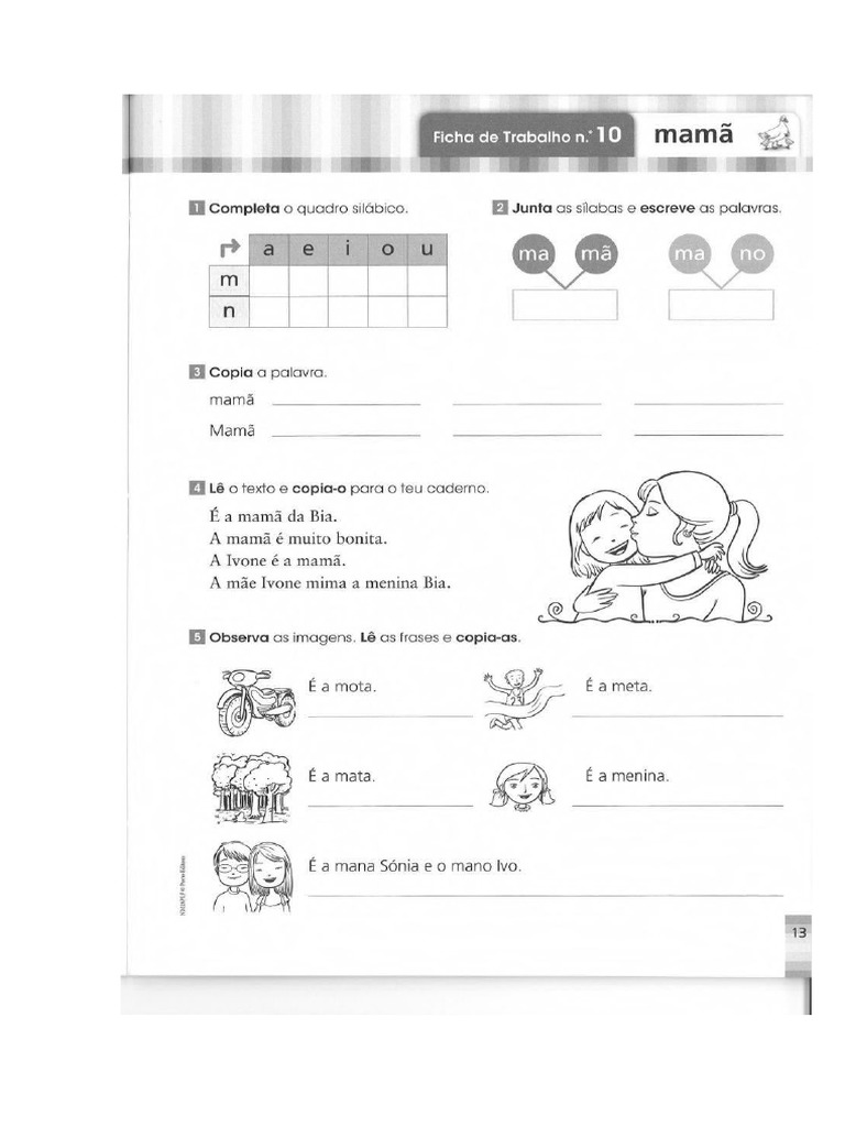 Fichas Com Método Das 28 Palavras. | PDF