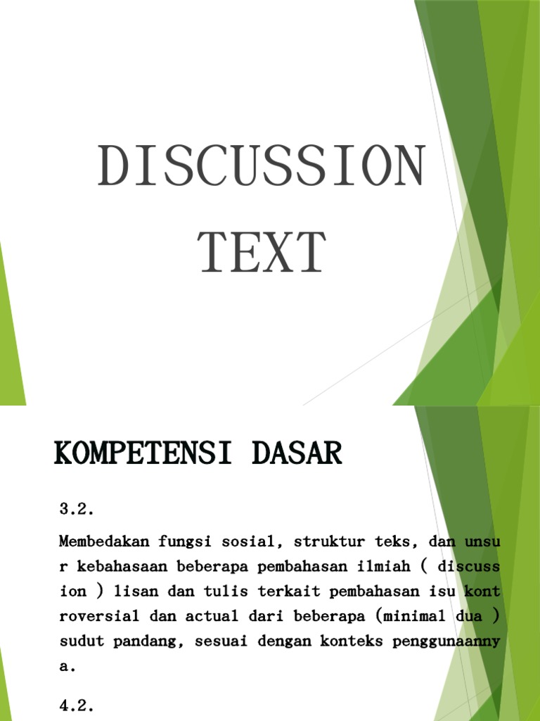 Discussion Text | PDF