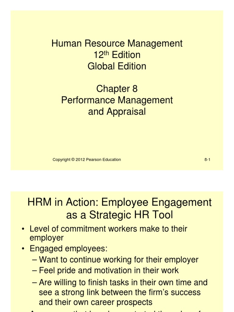 Chapter 8 Performance Management | PDF | Performance Appraisal | Human ...