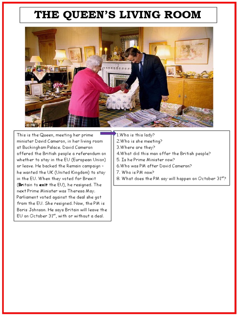 The Queens Living Room Picture Description Exercises - 118520 | PDF ...