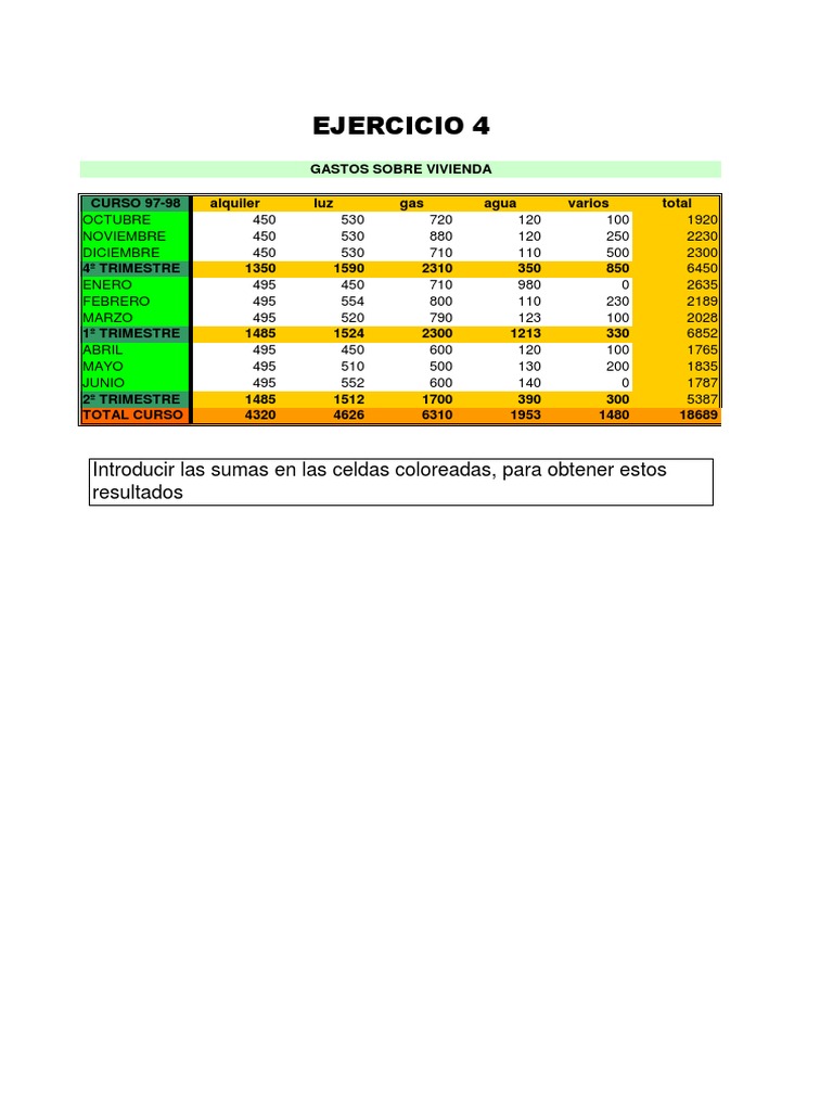 Ejercicios OFIMATICA TEMA 3 - Ejercicio4-Tema1-Terminado | PDF
