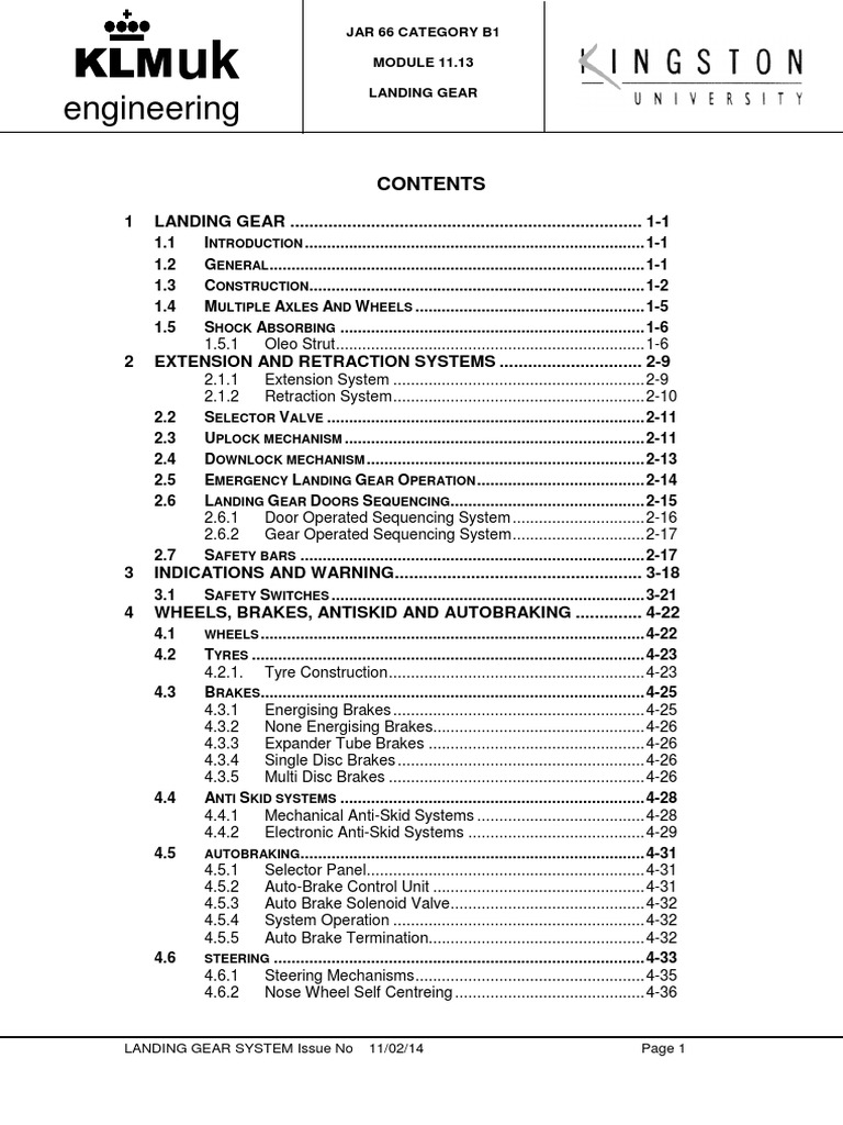 Landing Gear System | PDF | Landing Gear | Piston