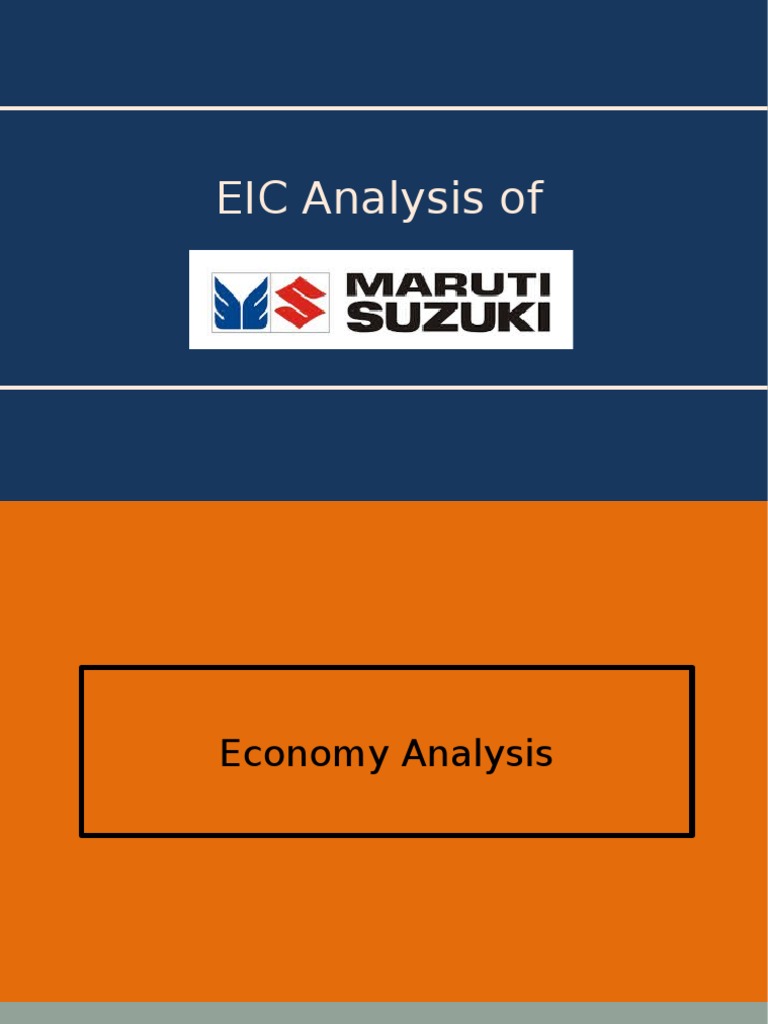 EIC Analysis of Maruti Suzuki's Market | PDF | Car | Gross Domestic Product