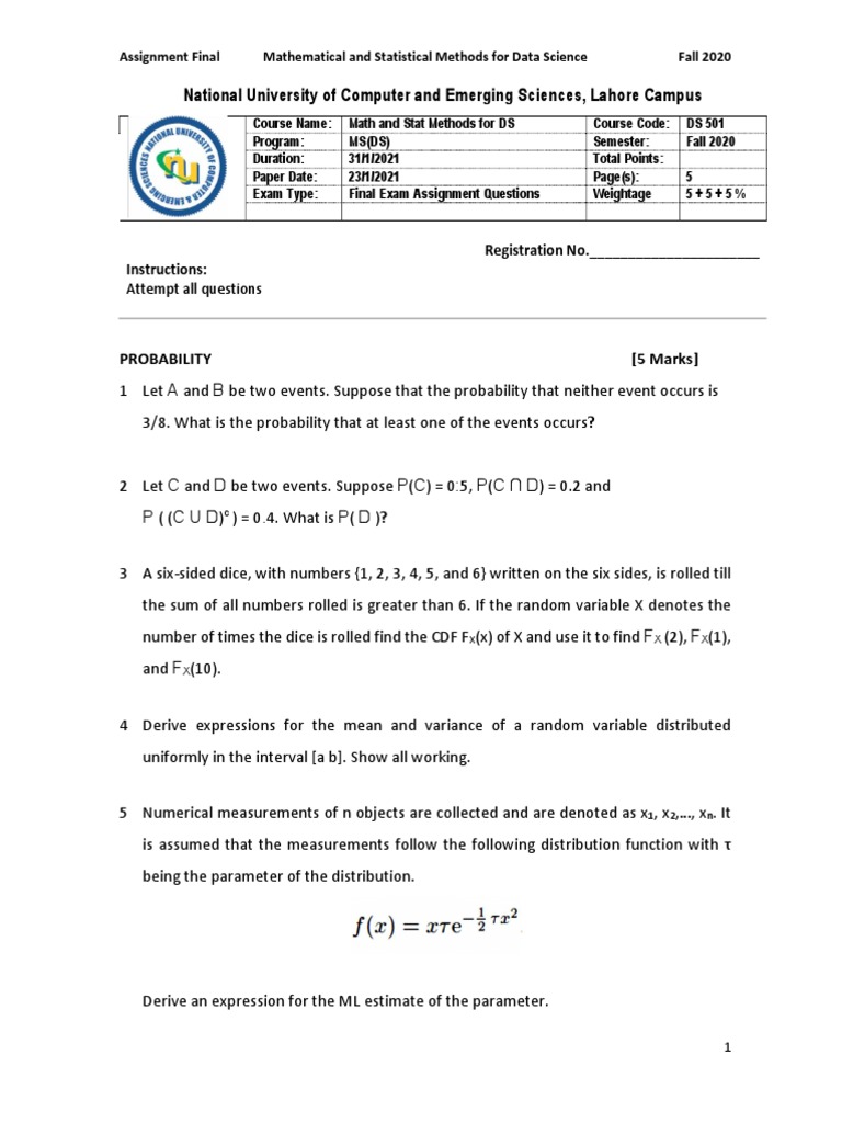 Final Assignment | PDF | Eigenvalues And Eigenvectors | Statistics