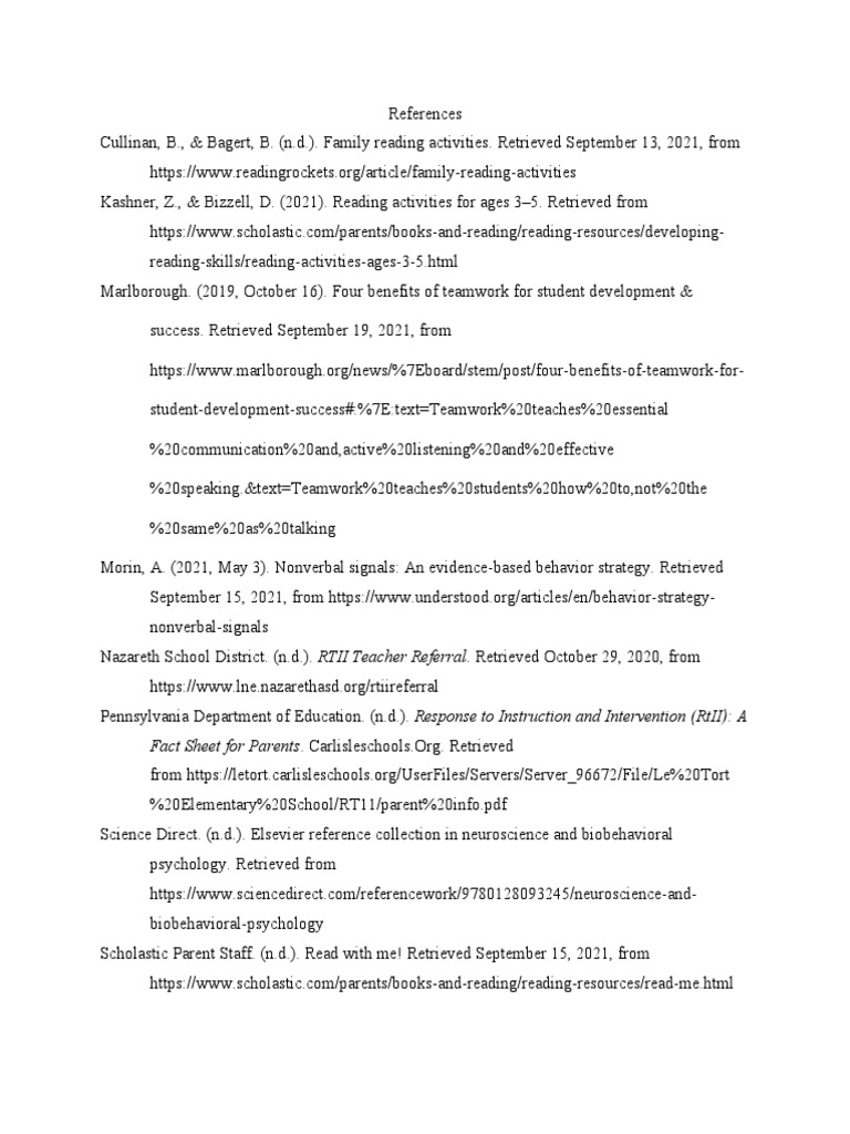 Website References | PDF