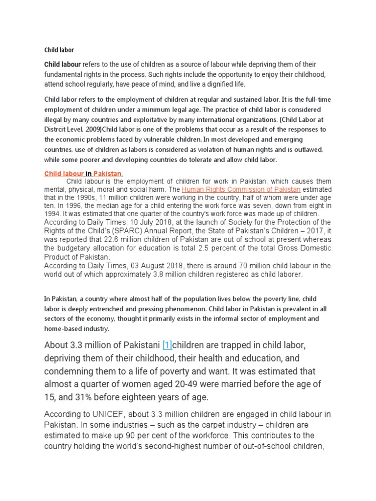Child Labor | PDF | Child Labour | Labour Economics