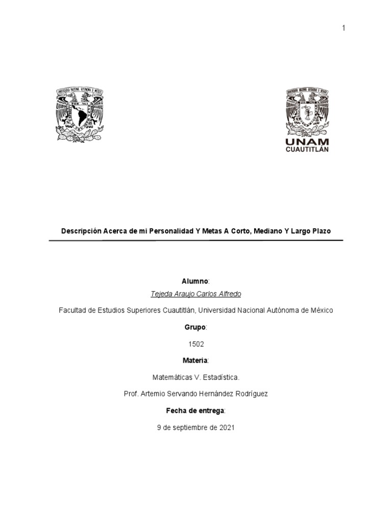 Normas Apa Ejemplo Portada Estudiante Logos | PDF