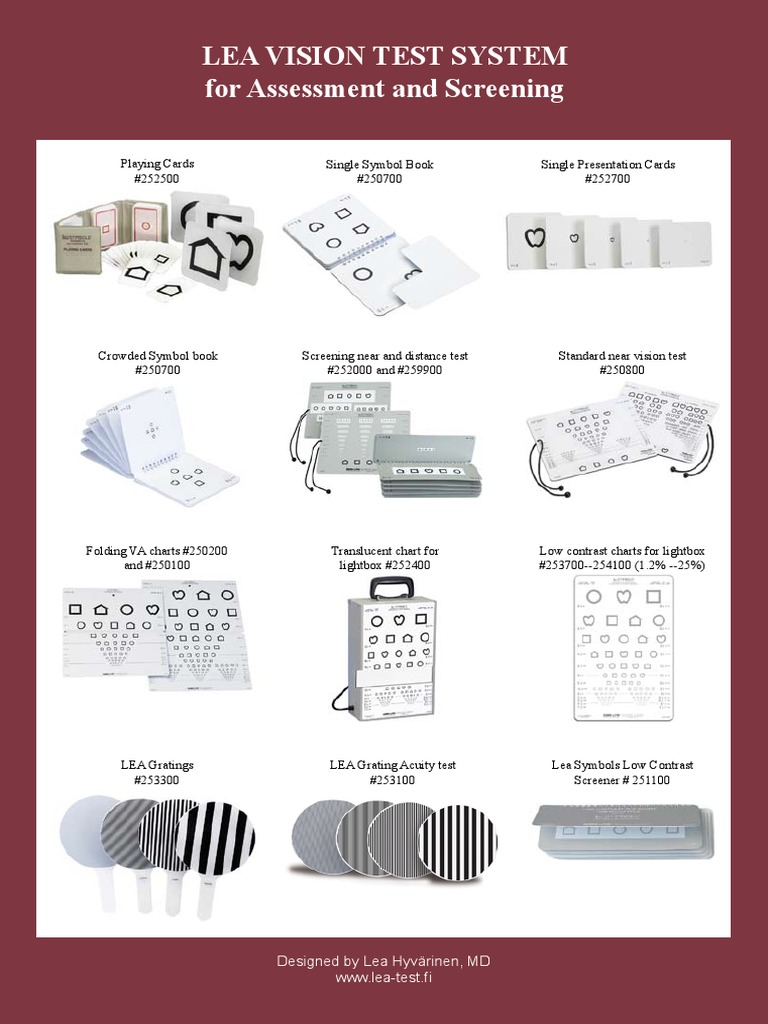 LEA Vision Test System | PDF | Visual Acuity | Contrast (Vision)